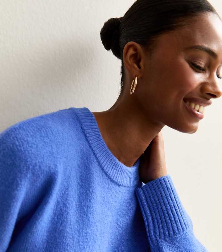 Bright Blue Crew Neck Jumper | New Look