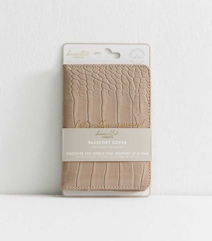 Danielle Creations Brown Passport Cover | New Look