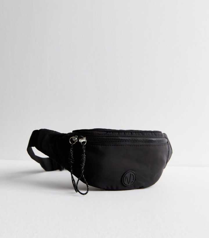 Black Nylon Belt Bag | New Look