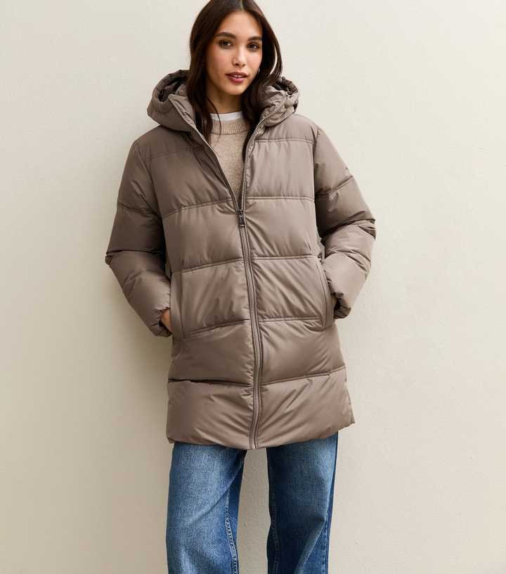 Mink Midi Length Puffer Jacket | New Look