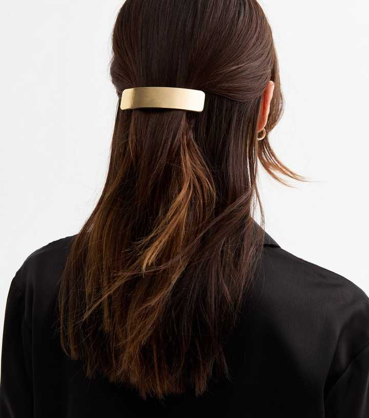 Gold Tone Hair Slide | New Look