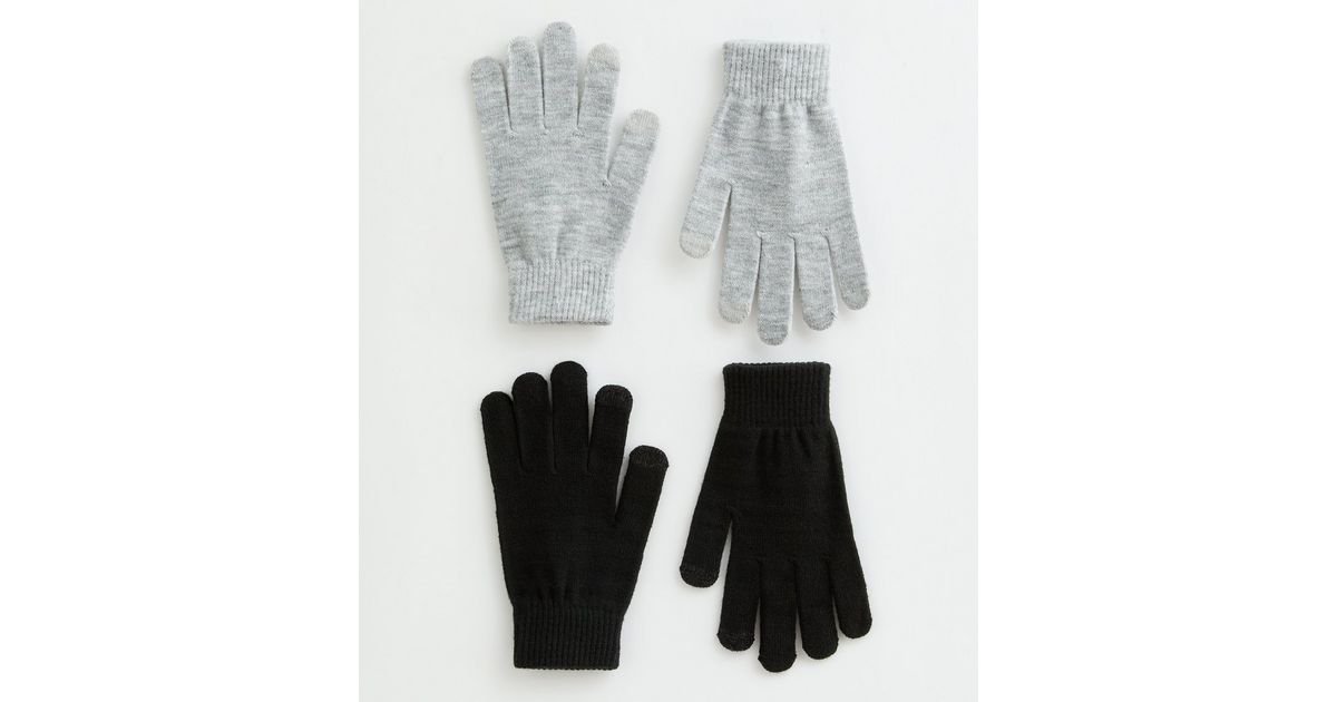 Pack of Two Black Magic Gloves | New Look