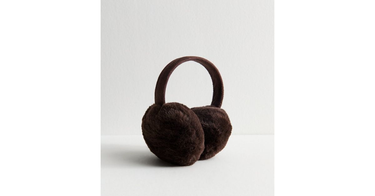 Brown Faux Fur Ear Muffs | New Look
