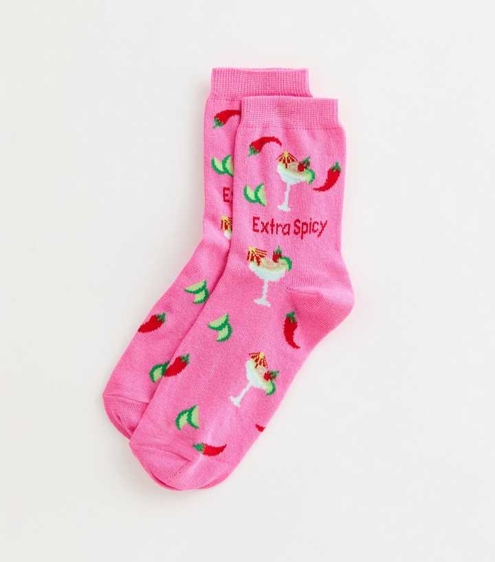 Pink Extra Spicy Ankle Socks | New Look