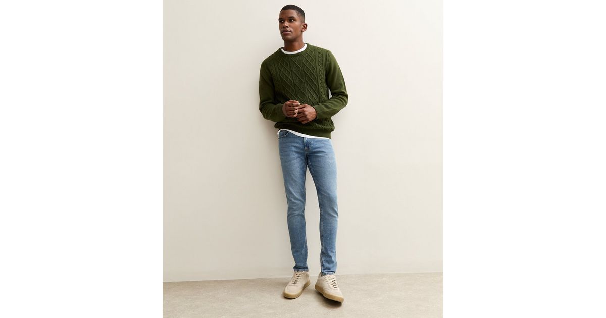 Blue Skinny Fit Jeans | New Look