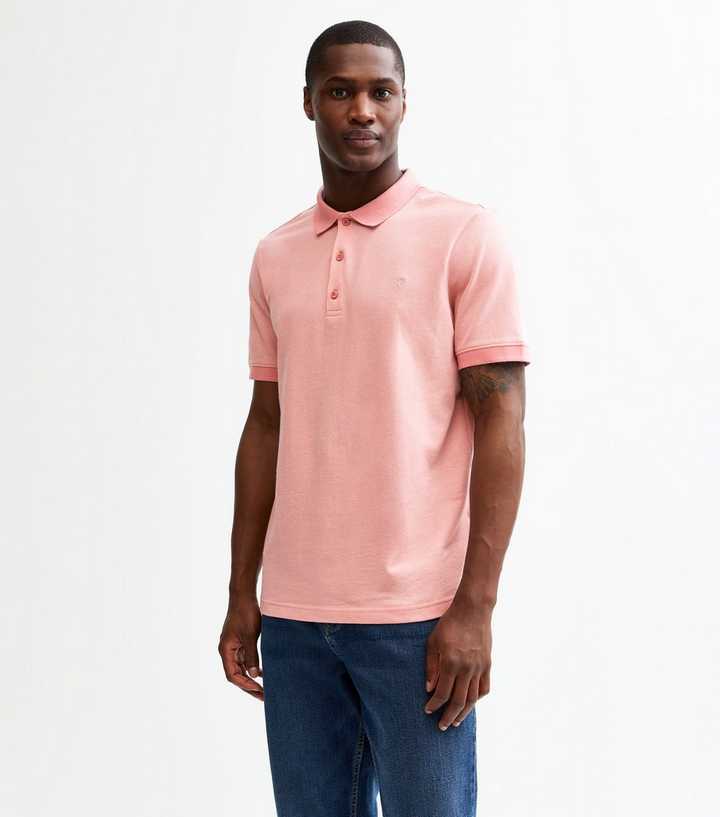 Mens Pink Polo Shirt