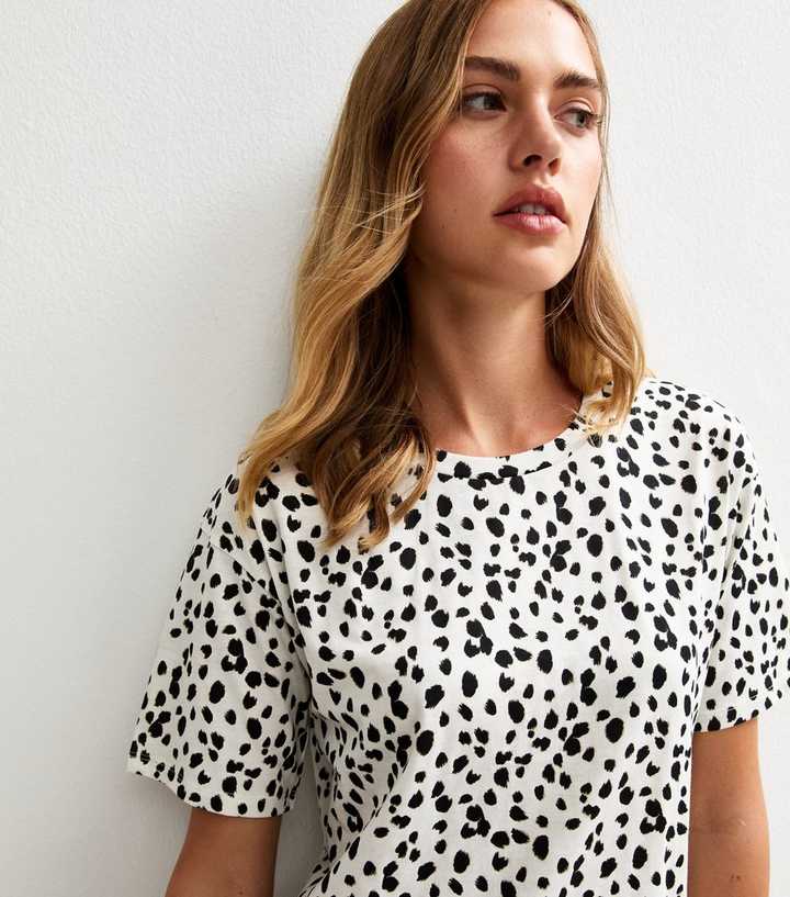 Mink Abstract Print Short Sleeve T-Shirt | New Look