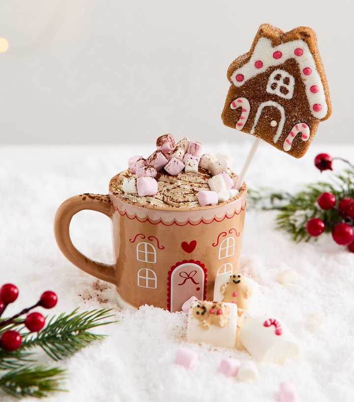 Brown Gingerbread House Marshmallow Lollipop | New Look