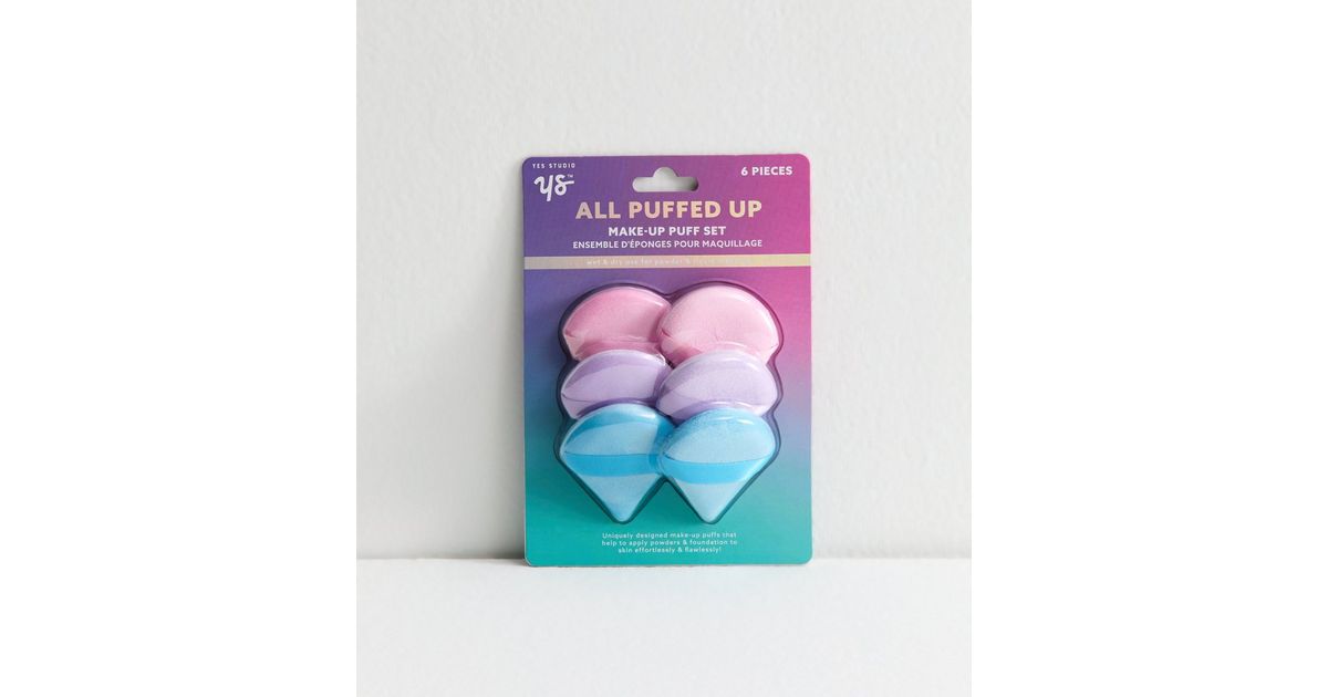 Yes Studio 6 Piece Multicoloured Make Up Puff Set | New Look