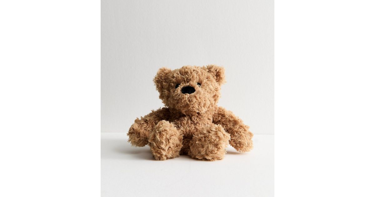 Brown Curly Bear Hottie | New Look
