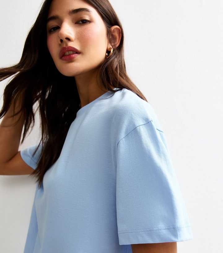 Blue Boxy Fit T-Shirt | New Look