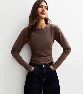 Womens Brown Tops | Brown Corset & Long Sleeve Tops | New Look