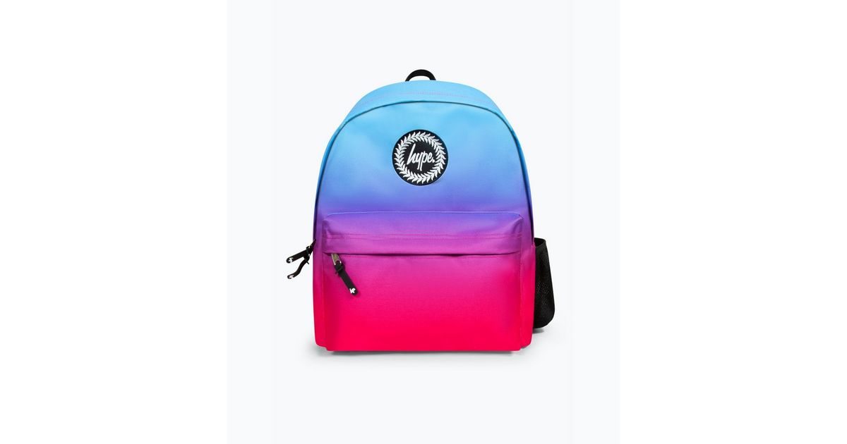 Hype Blue Fade School Backpack | New Look
