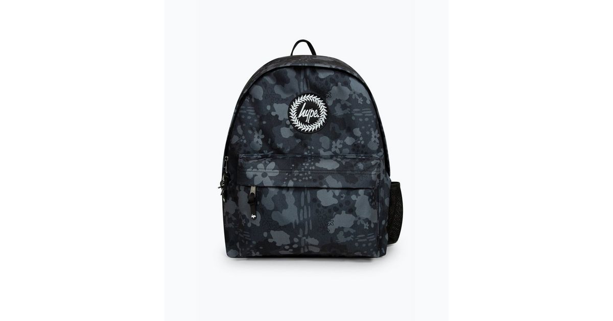 Hype Black Leopard Floral Backpack | New Look