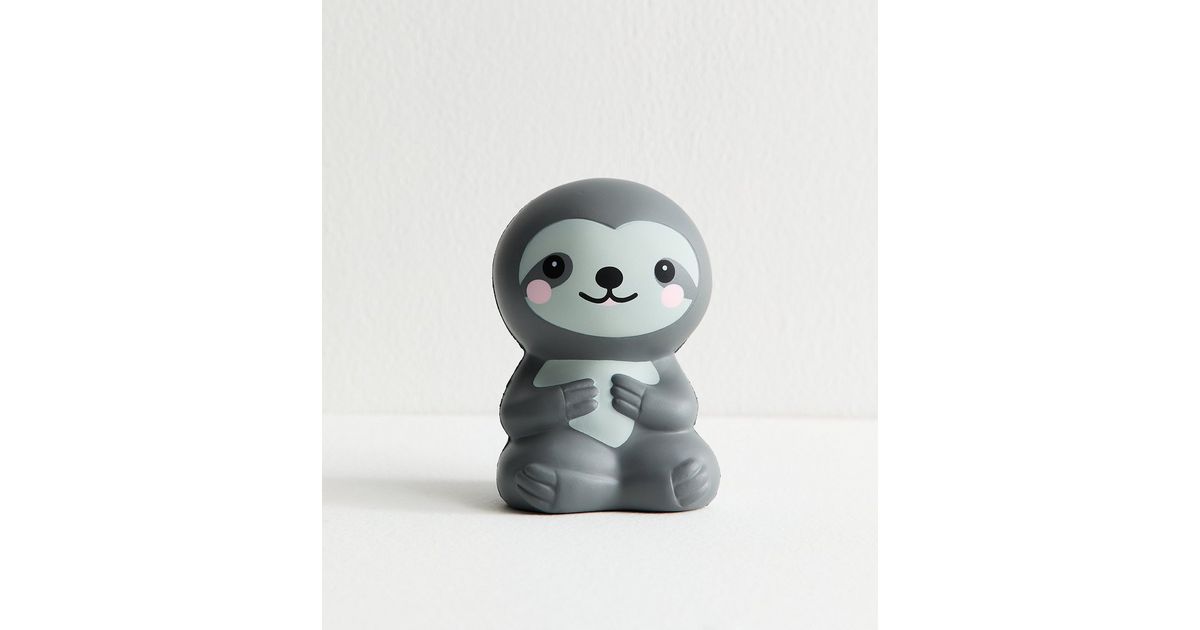 Grey Sloth Foam Stress Ball | New Look