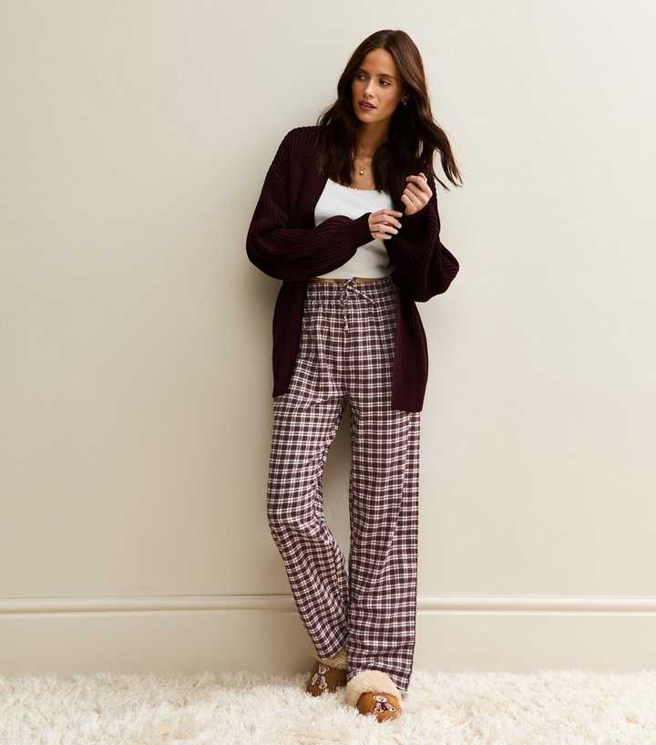 Red Check Print Pyjama Bottoms | New Look
