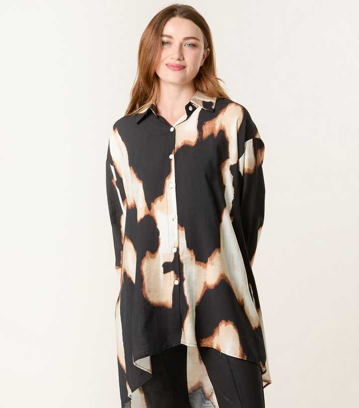 Blue Vanilla Black Cow Print Shirt | New Look