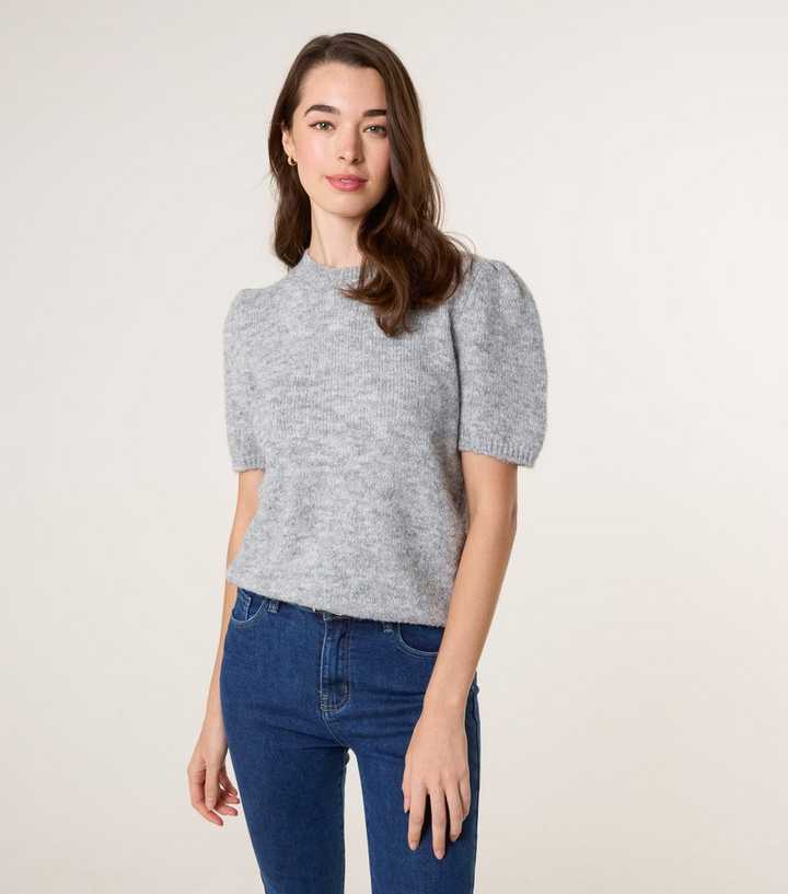 Blue Vanilla Grey Round Neck Jumper | New Look