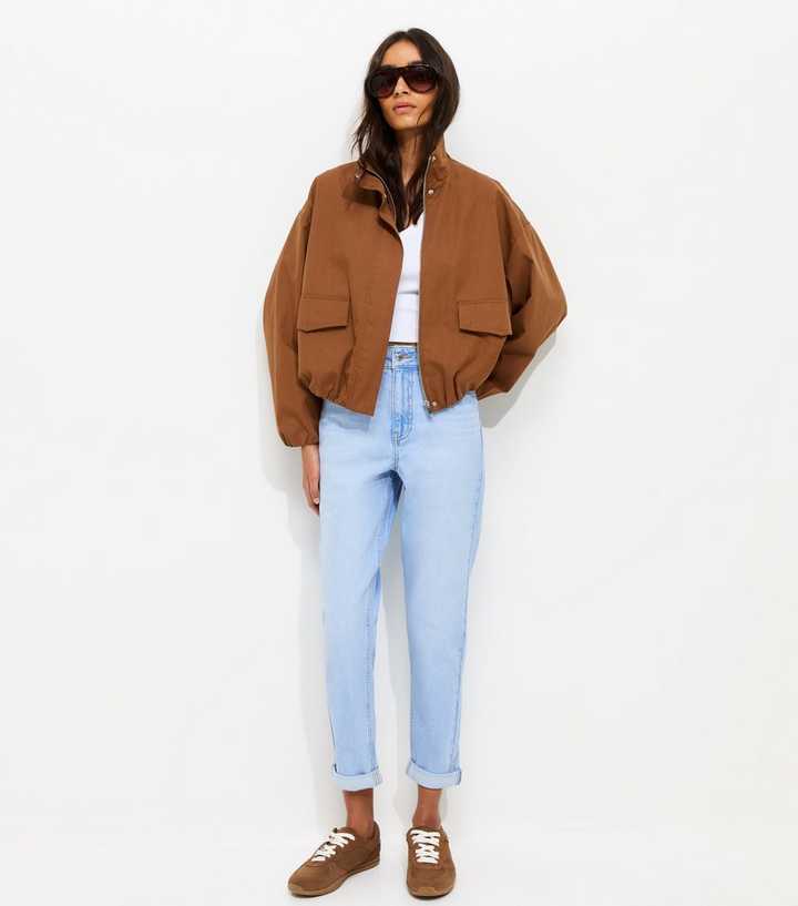 Bright Blue High Waisted Tori Mom Jeans | New Look